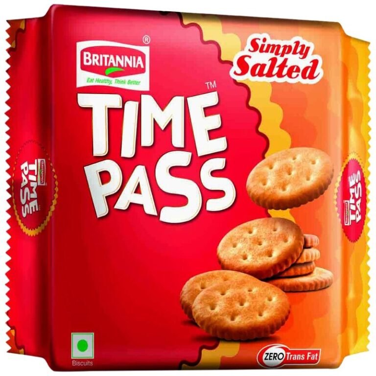 Britannia Time Pass Classic Salted Biscuits : 150 gms - Gropharm Retail